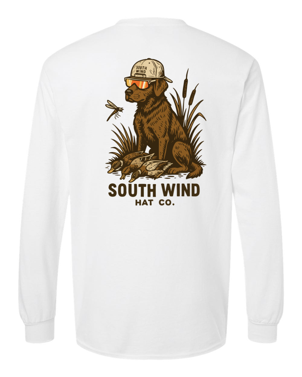 South Wind Hat Co. White Long Sleeve – Bleu Hazel Designs